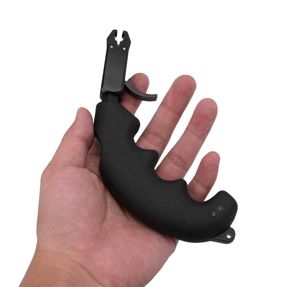 Black Durable Archery Handle Thumb Caliper Bow Release Grip for Compound Bow Archery Release Aid Archery Thumb Release Thumb Release Archery