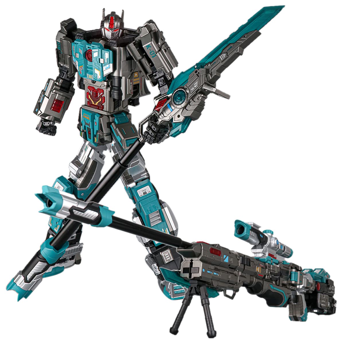 NBK Deformation Toy King of Sniper Oversized Action Figure Robot Model Deformed Original Gift for Kids Adults