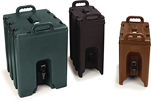 Carlisle FoodService Products Cateraide Insulated Beverage Dispenser with Handles for Catering, Events, Kitchens, And Restaurants, Plastic, 5 Gallons, Black