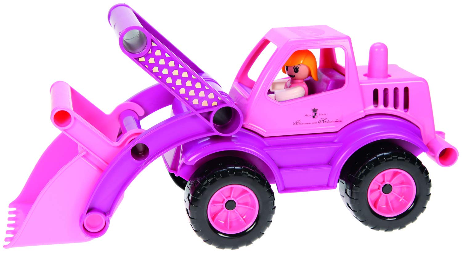 Lena Eco Active Princess Pink Front Loader Truck is a Eco Friendly BPA and Phthalates Free Environment Friendly Biodegradable Green Toy Manufactured from Premium Grade Resin and Wood