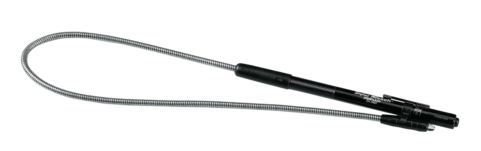 Streamlight 65418 Stylus Long Reach 11-Lumen Pen Light with 3 AAAA Alkaline Batteries and Flexible 11.5-Inch Extension Cable, Black
