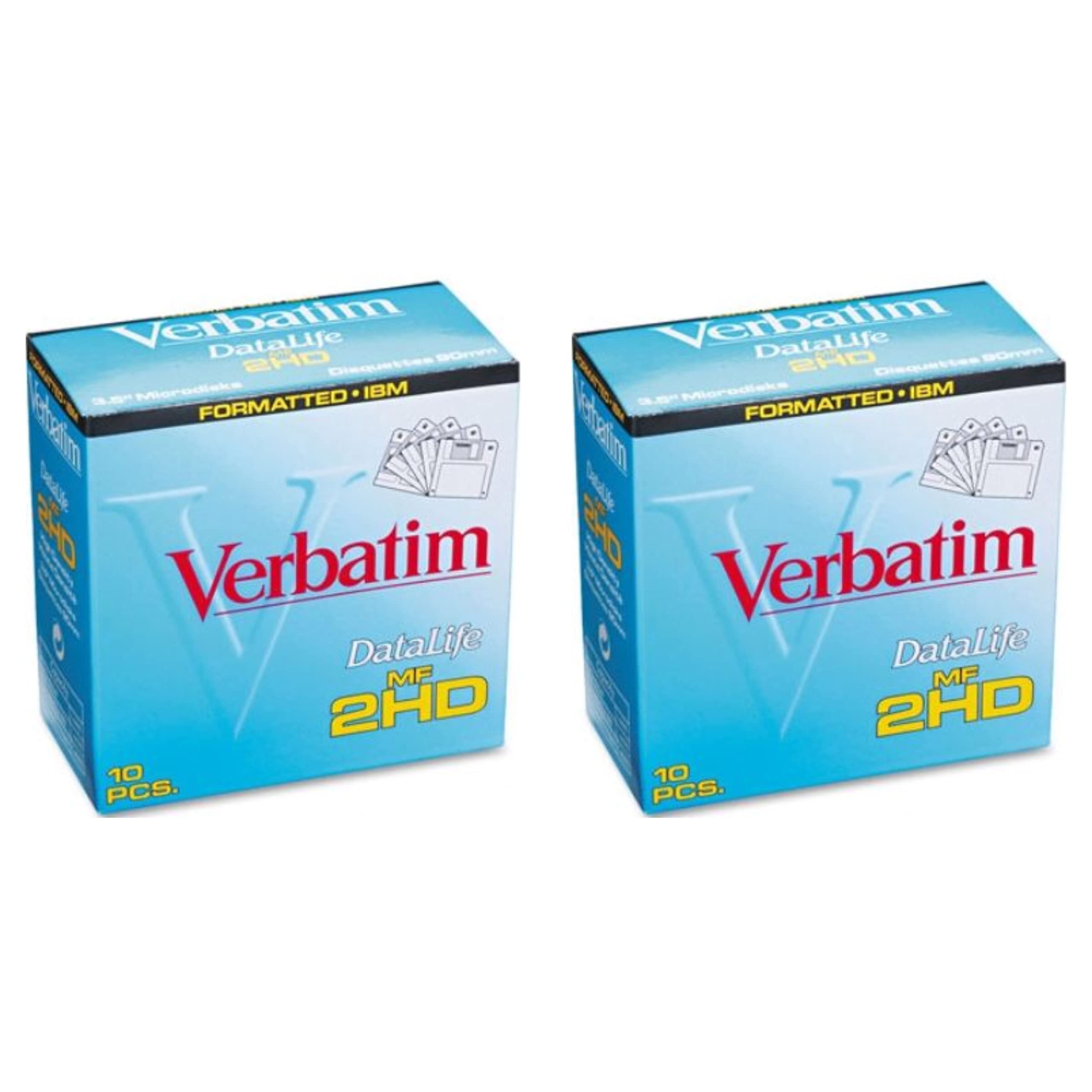 Verbatim 3.5 Diskettes DISK,DS/HD,3.5,IBM,2MB 6703 (Pack of20)