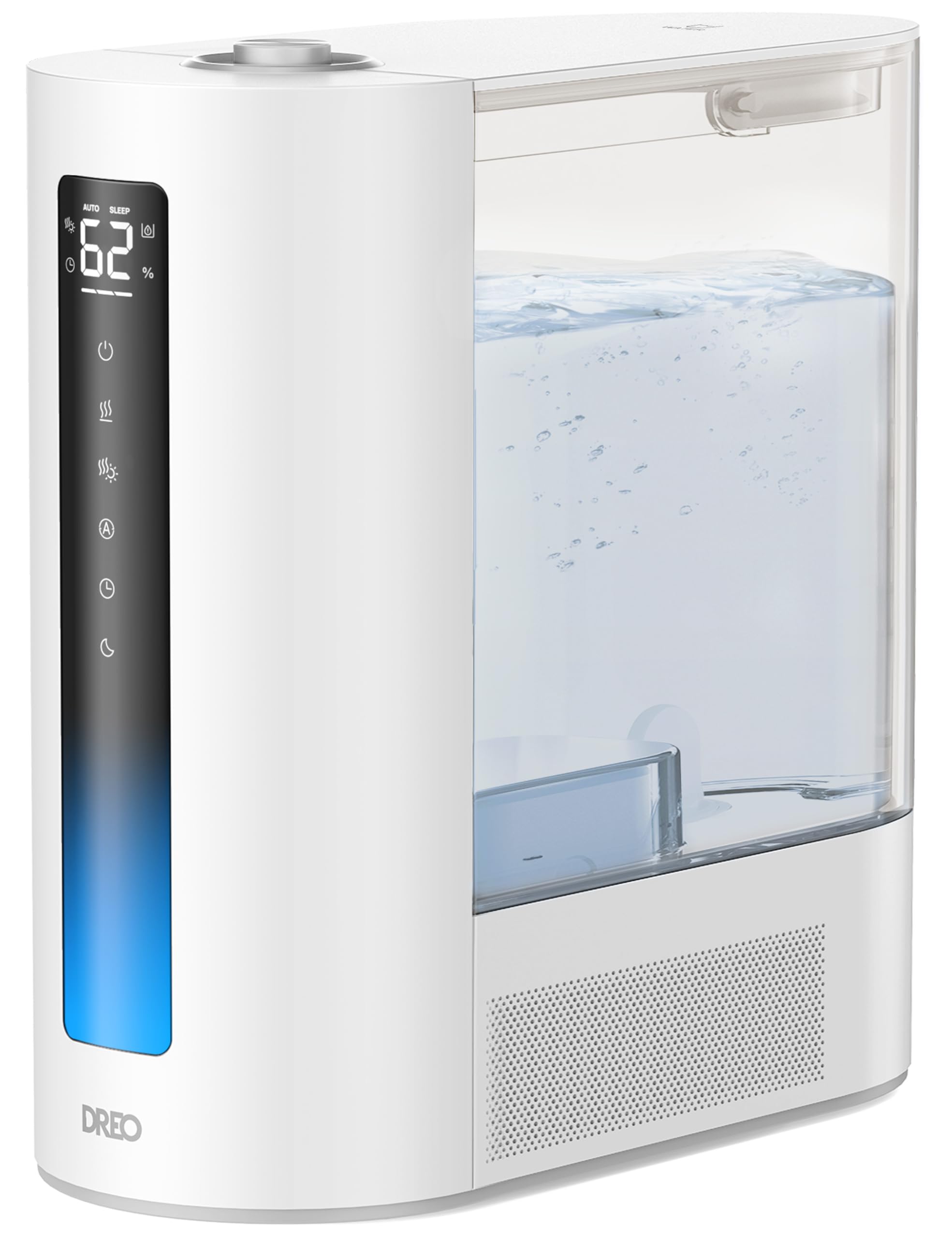 Dreo 6L Humidifier Large Room, Warm & Cool Mist Humidifiers for Bedroom, 60H Runtime, 12H Timer, Top Fill, Oil Diffuser, Humidity Indicator Light, Baby, Plants, Easy Clean, HM713