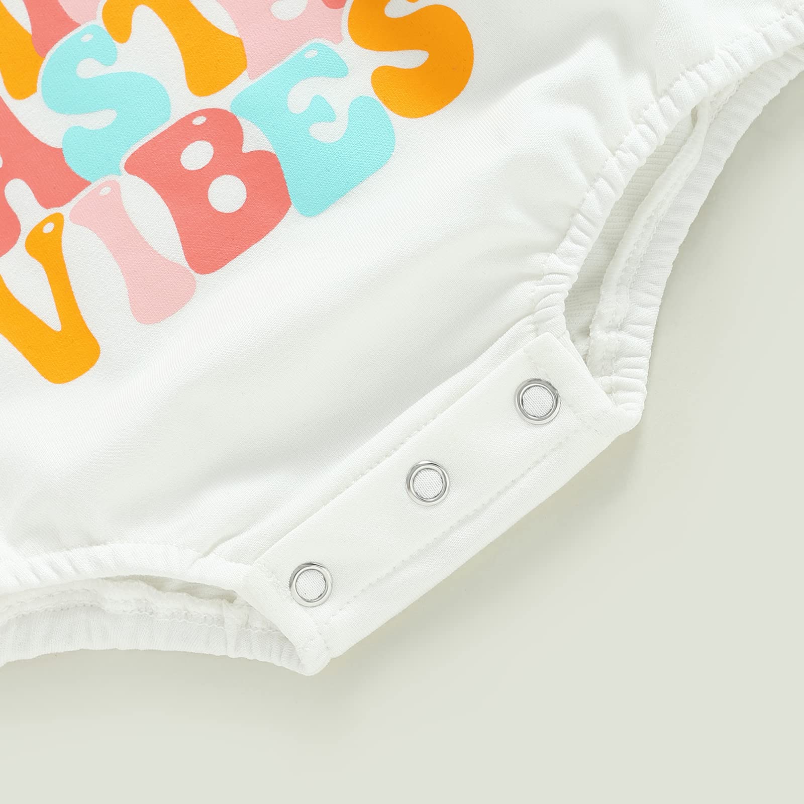 Chloefairy Baby Girl Boy Easter Outfit Crewneck Sweatshirt Bubble Romper Thick Thighs Easter Vibes Onesie Baby Bunny Outfit (White-Easter, 6-12 Months)