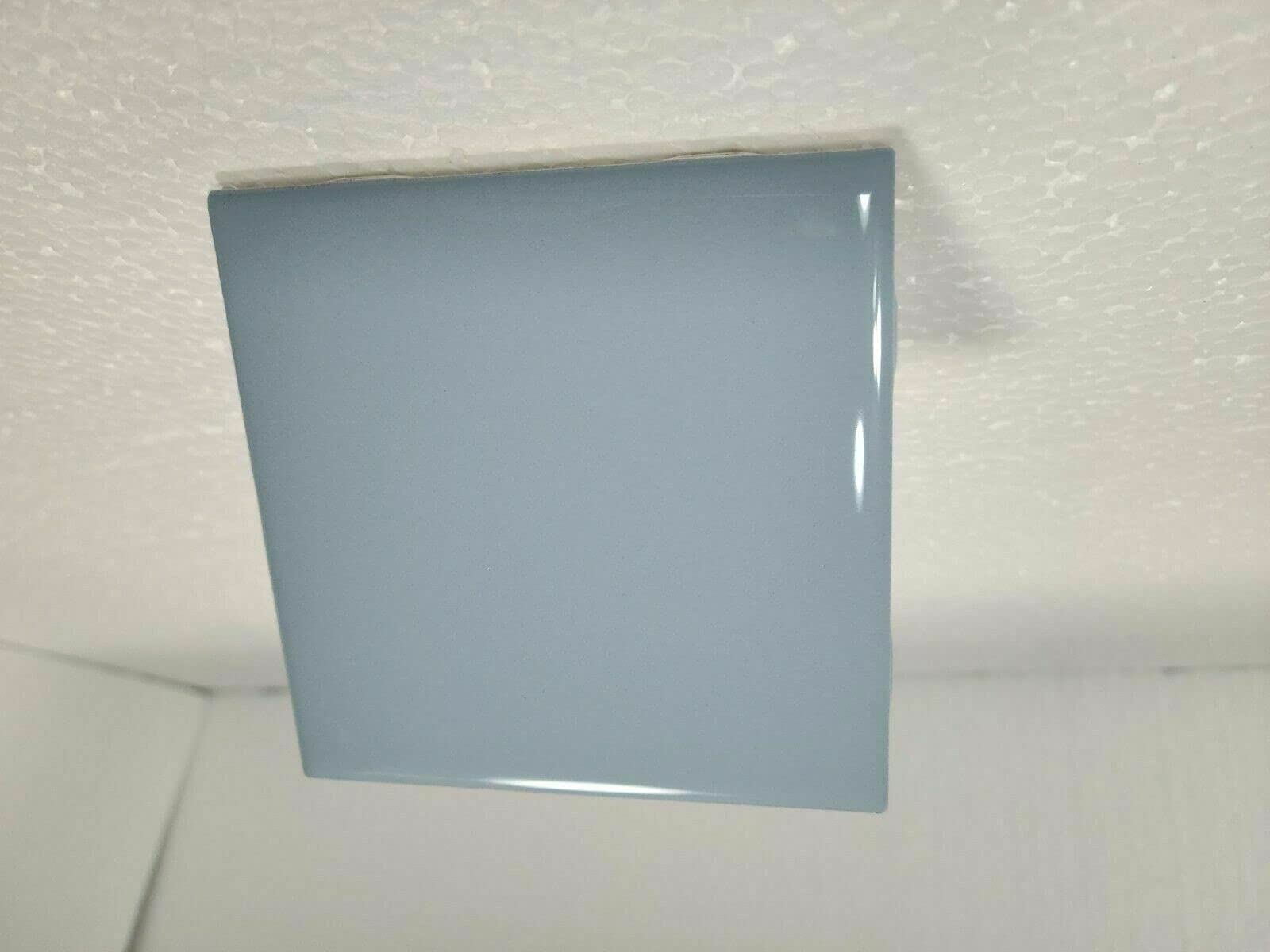 Blue Waterfall 4 in Ceramic Tile 4.25 inch Shower Bathroom Kitchen Backsplash Daltile Color 0169 4x4 Subway Square 10 Piece Box