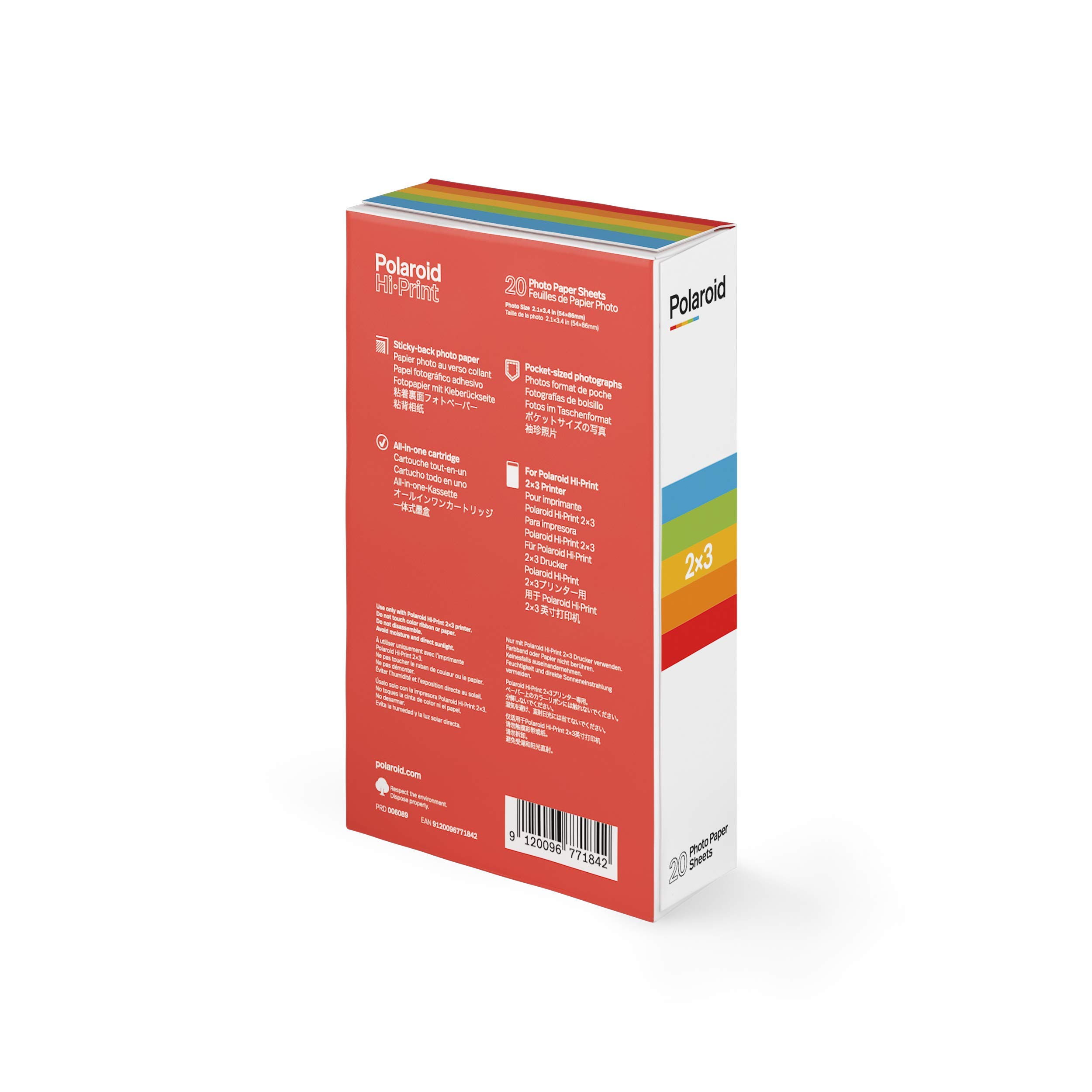 Polaroid Hi-Print Paper - Triple Pack of 2x3 Paper Cartridge (60 Sheets)