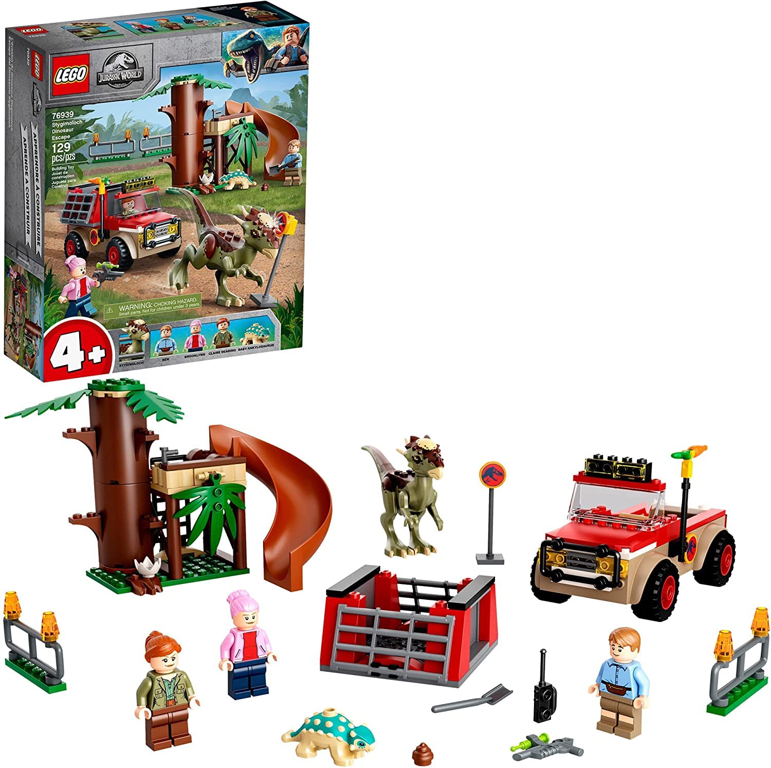 LEGO Jurassic World Stygimoloch Dinosaur Escape 76939 Building Kit; Cool Dinosaur Toy Playset for Kids Aged 4 and up; New 2021 (129 Pieces)