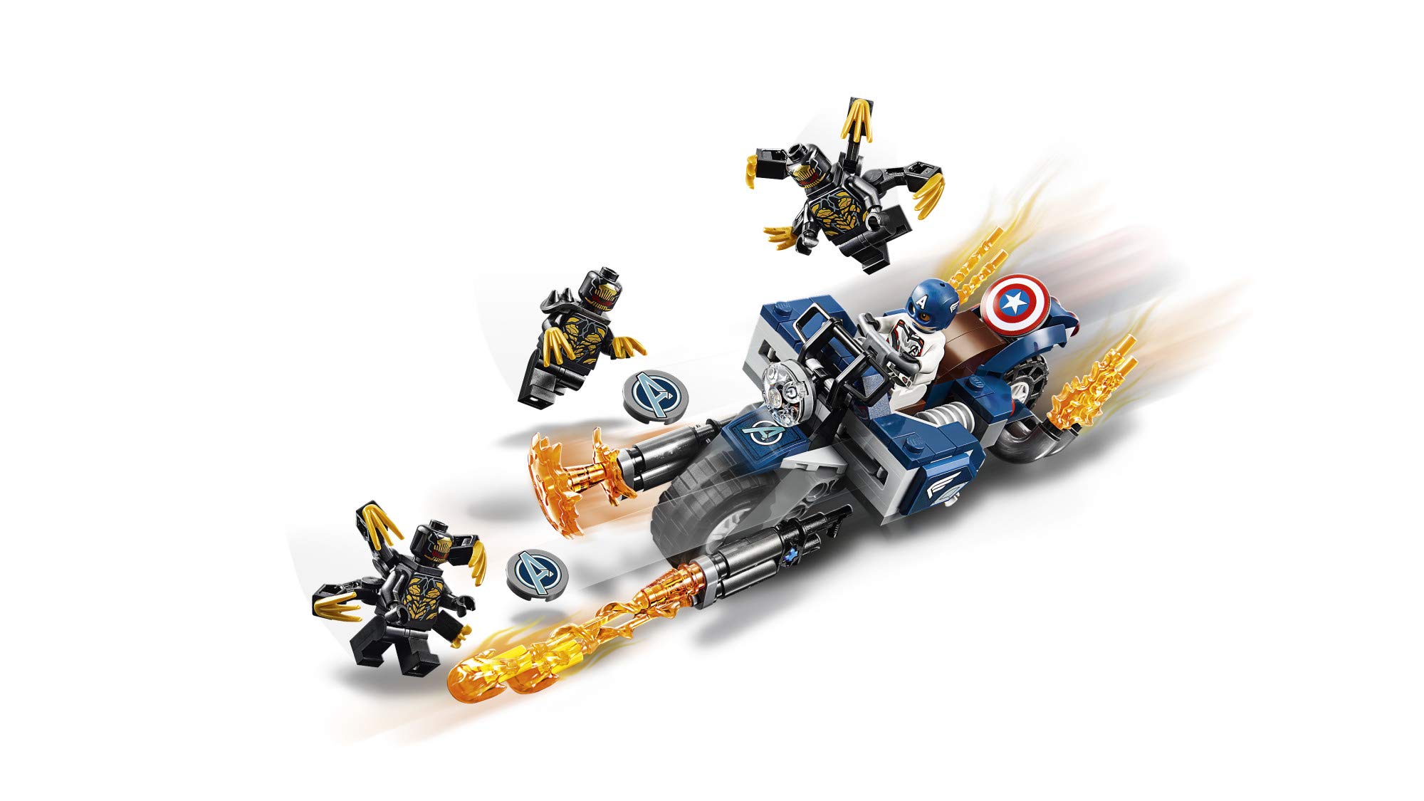 LEGO Marvel Avengers Captain America: Outriders Attack 76123 Building Kit (167 Pieces)