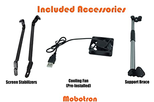 Mobotron MS-426-B Vehicle Laptop Mount Plus Screen Stabilizer Plus Cooling Fan Plus Supporting Brace
