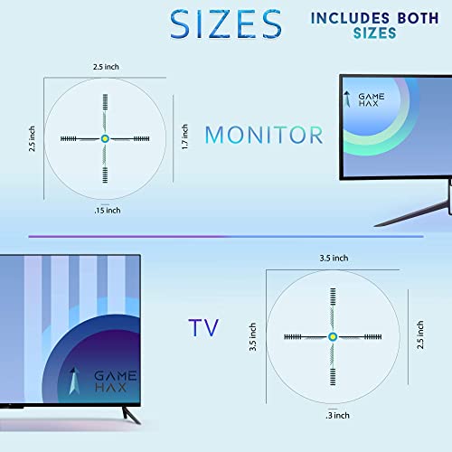 GameHax Aimbot TV or Monitor Gaming Decal for FPS Games - Aim Assist or no Scope - Compatible with PS4, PS5, Xbox One, Xbox Series X, PC [not_Machine_Specific]