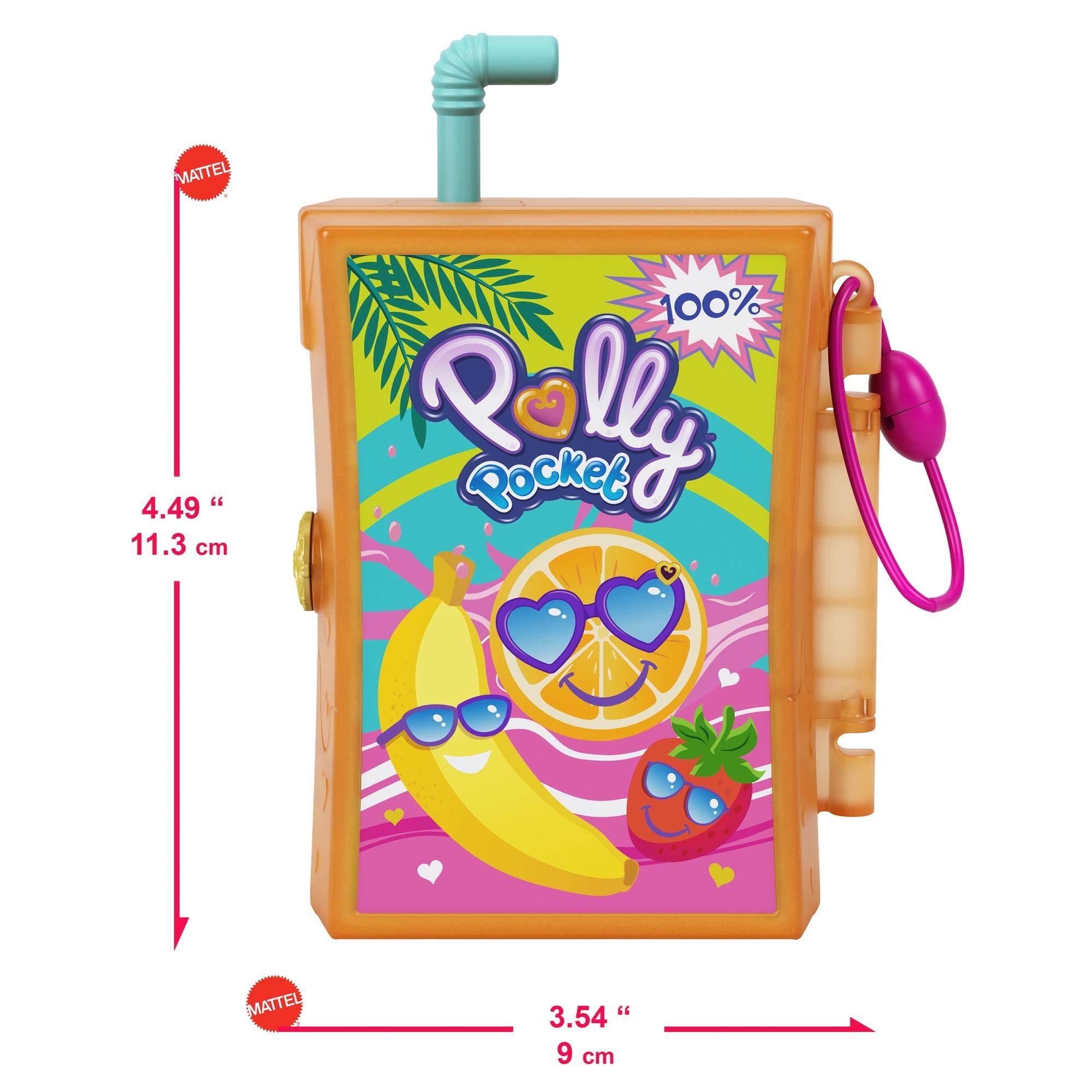 Polly Pocket Playset, Travel Toy with 2 Micro Dolls, Pet Sloths & Surprise Accessories, Jungle Safari Compact