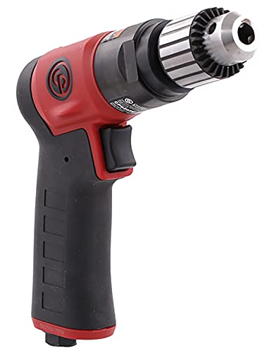 Chicago Pneumatic CP9285C - Air Power Drill, Hand Drill, Power Tools & Home Improvement, 3/8 Inch (10 mm), Keyed Chuck, Pistol Handle, 0.62 HP / 460 W, Stall Torque 4.1 ft. lbf / 5.5 NM - 3000 RPM