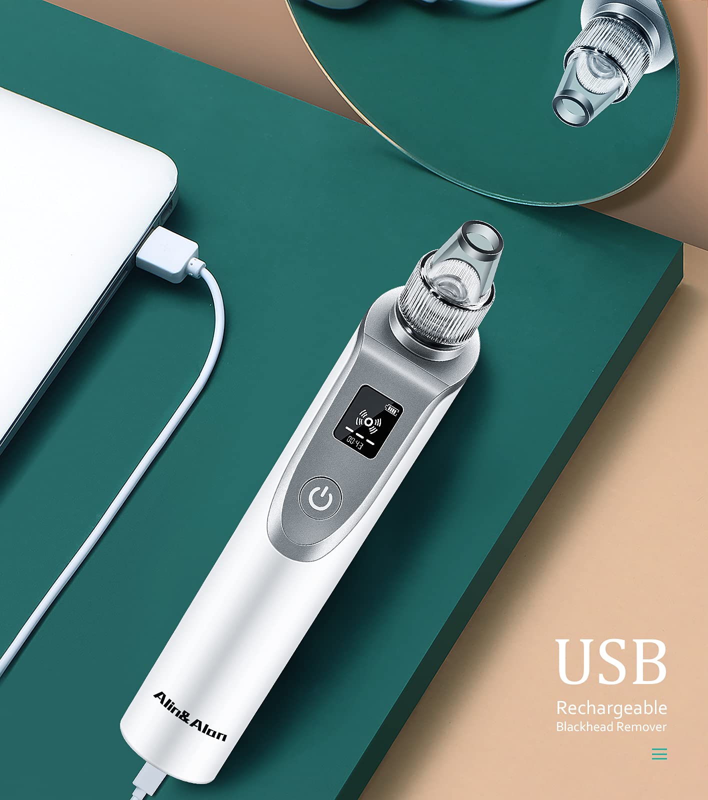 Blackhead Remover Pore Vacuum, Electric Blackhead Vacuum, Facial Acne Blackhead Remover Extractor Suction Device