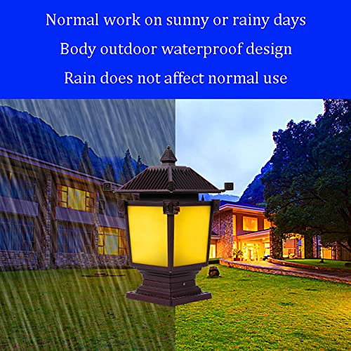 CZLZY European Style E27 Pillar Lamp Outdoor Post Light Fixtures Waterproof IP55 Villa Garden Decoration Column Light Wall Gate Landscape Light Lawn Light
