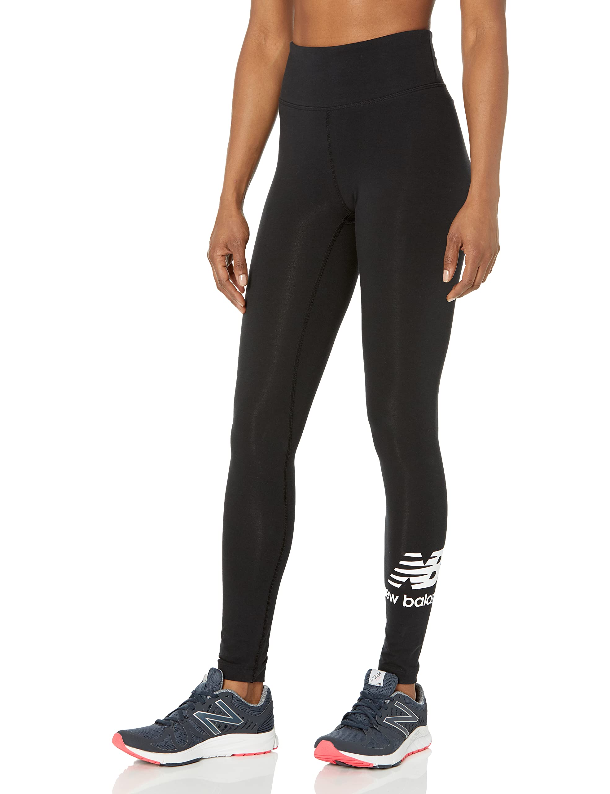New Balance Women's NB Essentials Stacked Legging, Athletic Grey, Medium