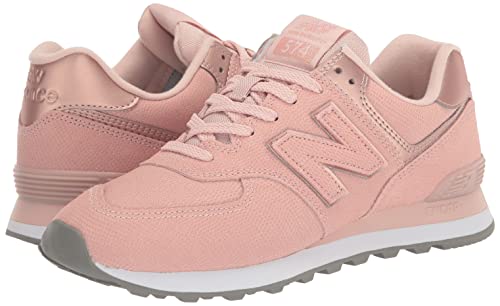 New Balance Women's 574 V2 Embellished Sneaker, Pink/Pink, 7.5