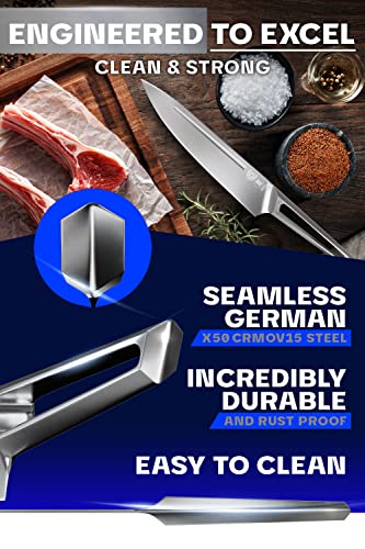Dalstrong Chef Knife - 8 inch - Crusader Series - Forged High-Carbon German Stainless Steel - w/Magnetic Sheath - Kitchen Knife - NSF Certified