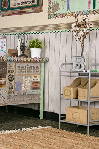 Burlap Book Bin