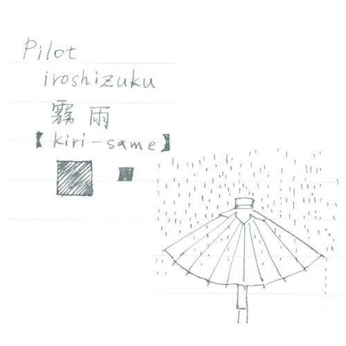 Pilot Iroshizuku Fountain Pen Ink - 50 ml Bottle - Kiri-same Misty Rain (Gray) (japan import)