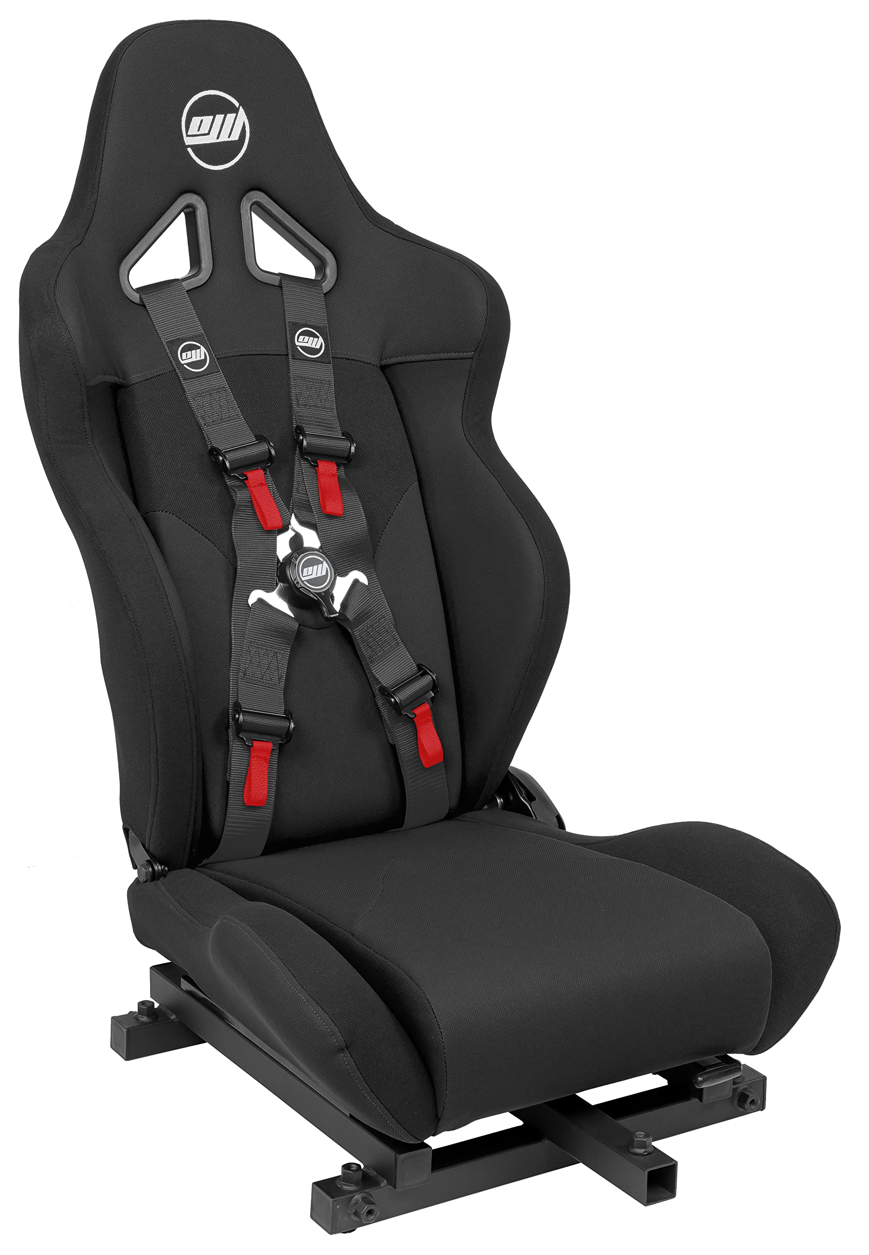 OpenWheeler Racing and Flight Simulation Cockpit Four Point Harness. Virtual Reality add-on. Black