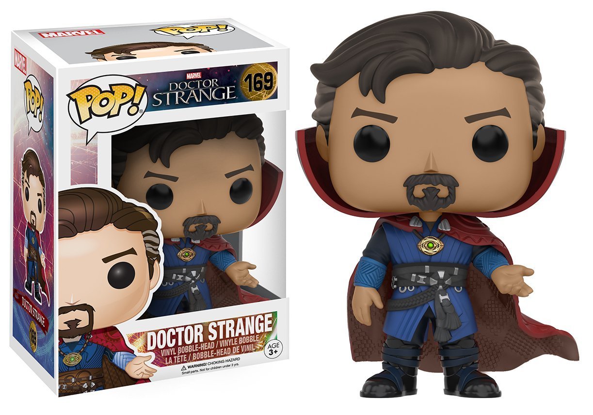 POP Marvel: Doctor Strange - Dr. Strange Funko Pop! Vinyl Figure (Bundled with Compatible Pop Box Protector Case), Multicolor, 3.75 inches