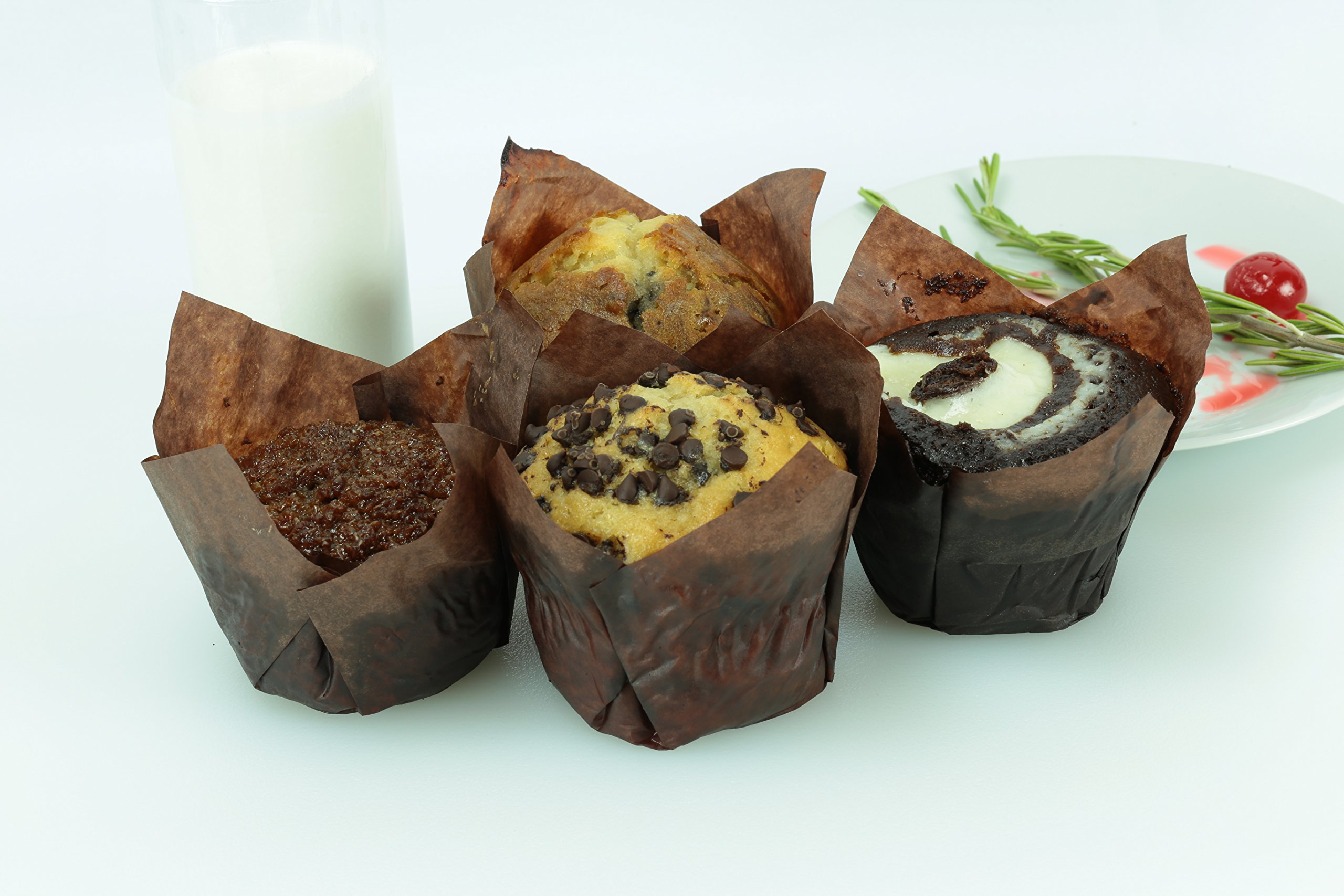 Brown Tulip Baking Cups, Large Size, Pack of 50