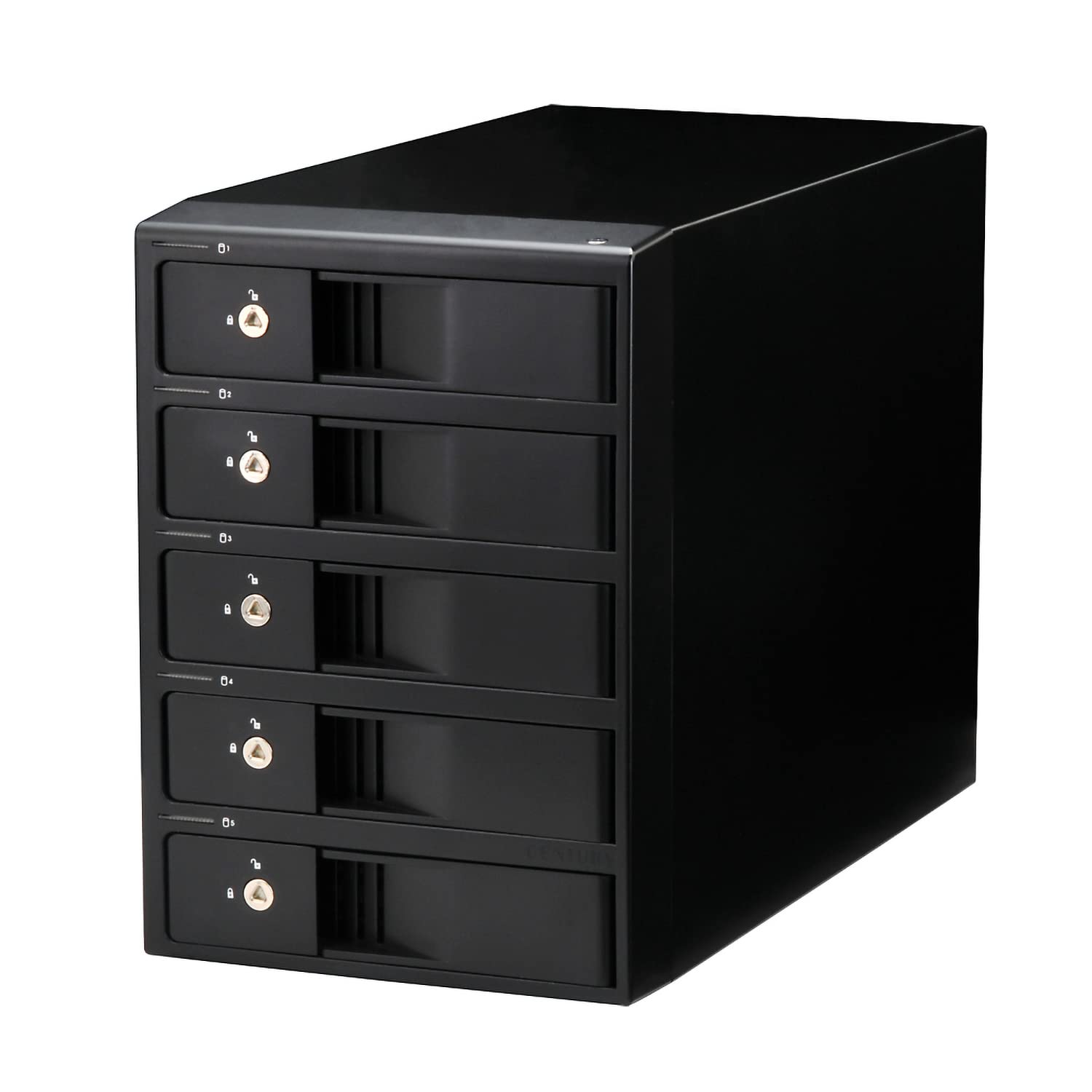 Century USB 3.2 Gen1 & eSATA Connection 3.5" SATA x 5 HDD Case Naked House 5Bay Type-C CRSJ535EU3C_FP