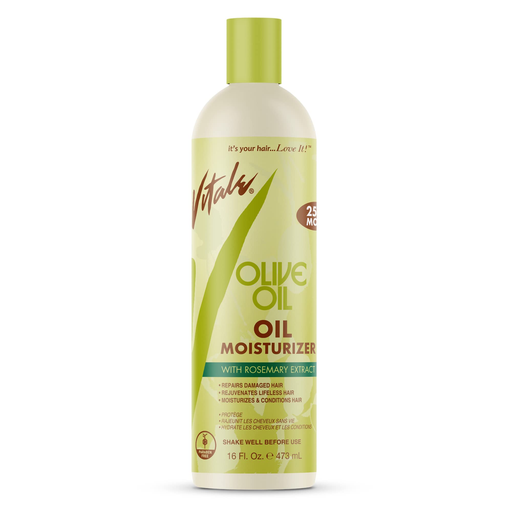 VITALE olive oil deep moisturizing shampoo 12 fluid ounce, White, 12 Fl Ounce