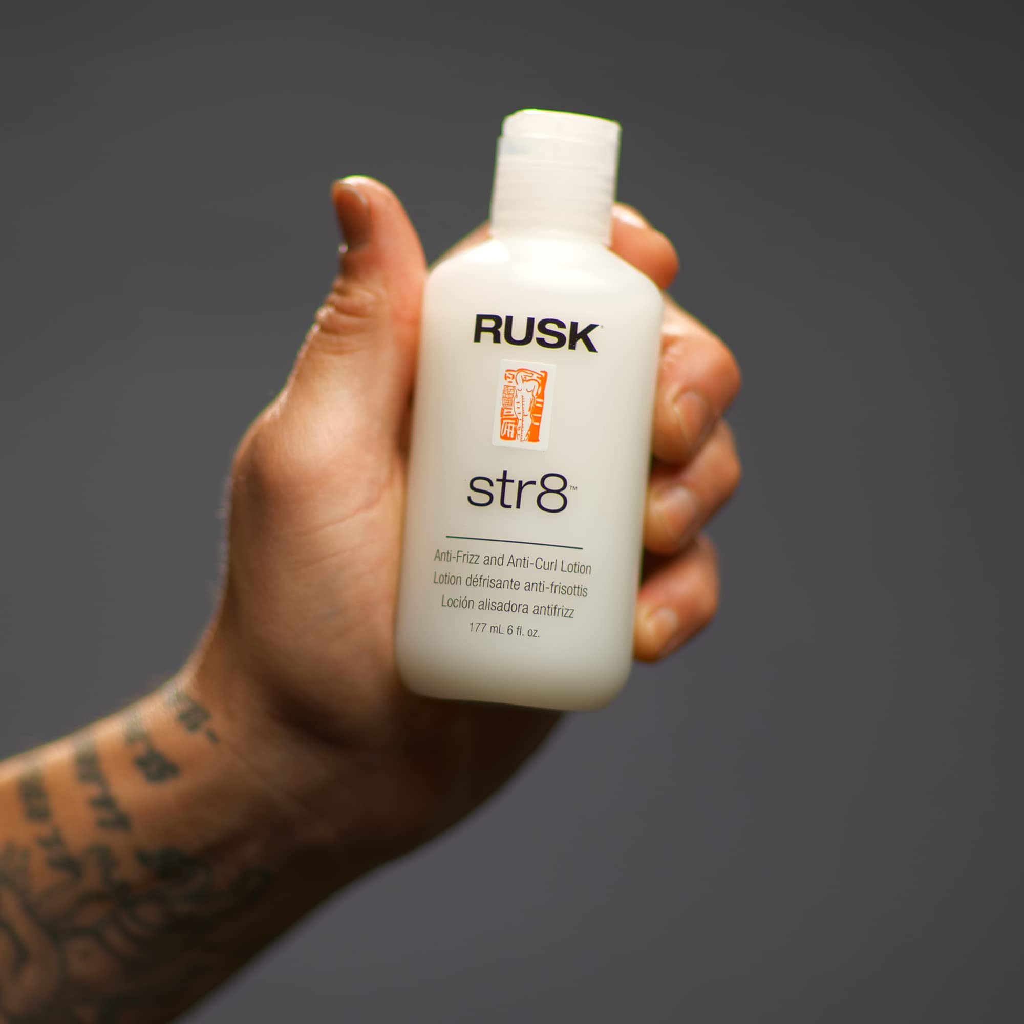 RUSK Str8 Anti-frizz & Anti-curl Lotion 6 Oz, 6 Oz, IRASTRP6