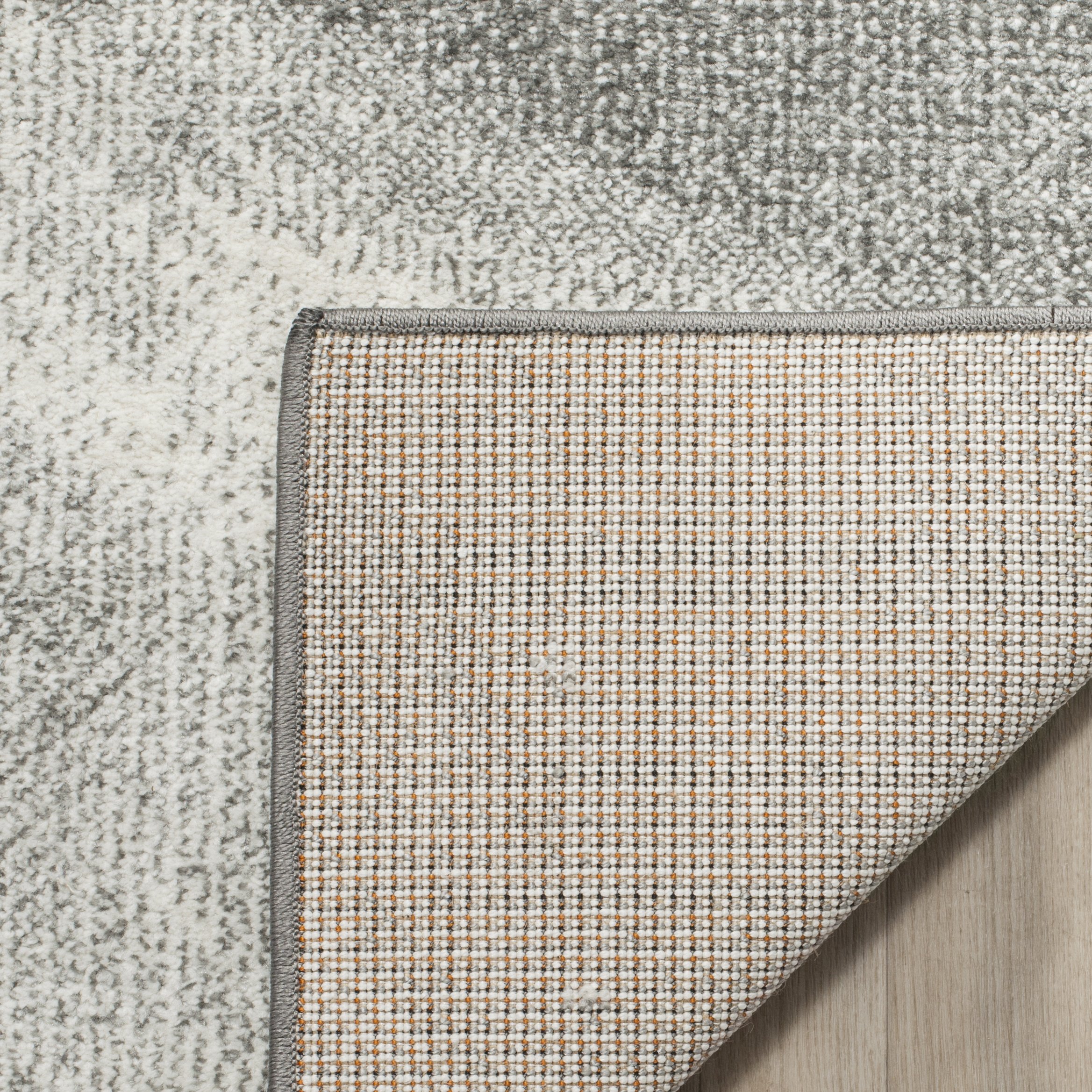 SAFAVIEH Glacier Collection Area Rug - 8' x 10', Grey & Multi, Modern Abstract Design, Non-Shedding & Easy Care, Ideal for High Traffic Areas in Living Room, Bedroom (GLA127C)