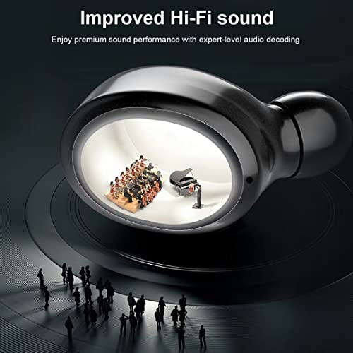 Earbuds Headphones, IPX5 Waterproof Headset, Hi-Fi Stereo in-Ear Earphones for Gym Work