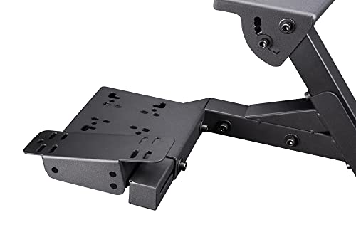 Next Level Racing Wheel Stand 2.0. Steering wheel stand for Thrustmaster, Fanatec, moza Racing on PC and video game consoles. Upgradeable to full cockpit with GTSeat add-on (not included)
