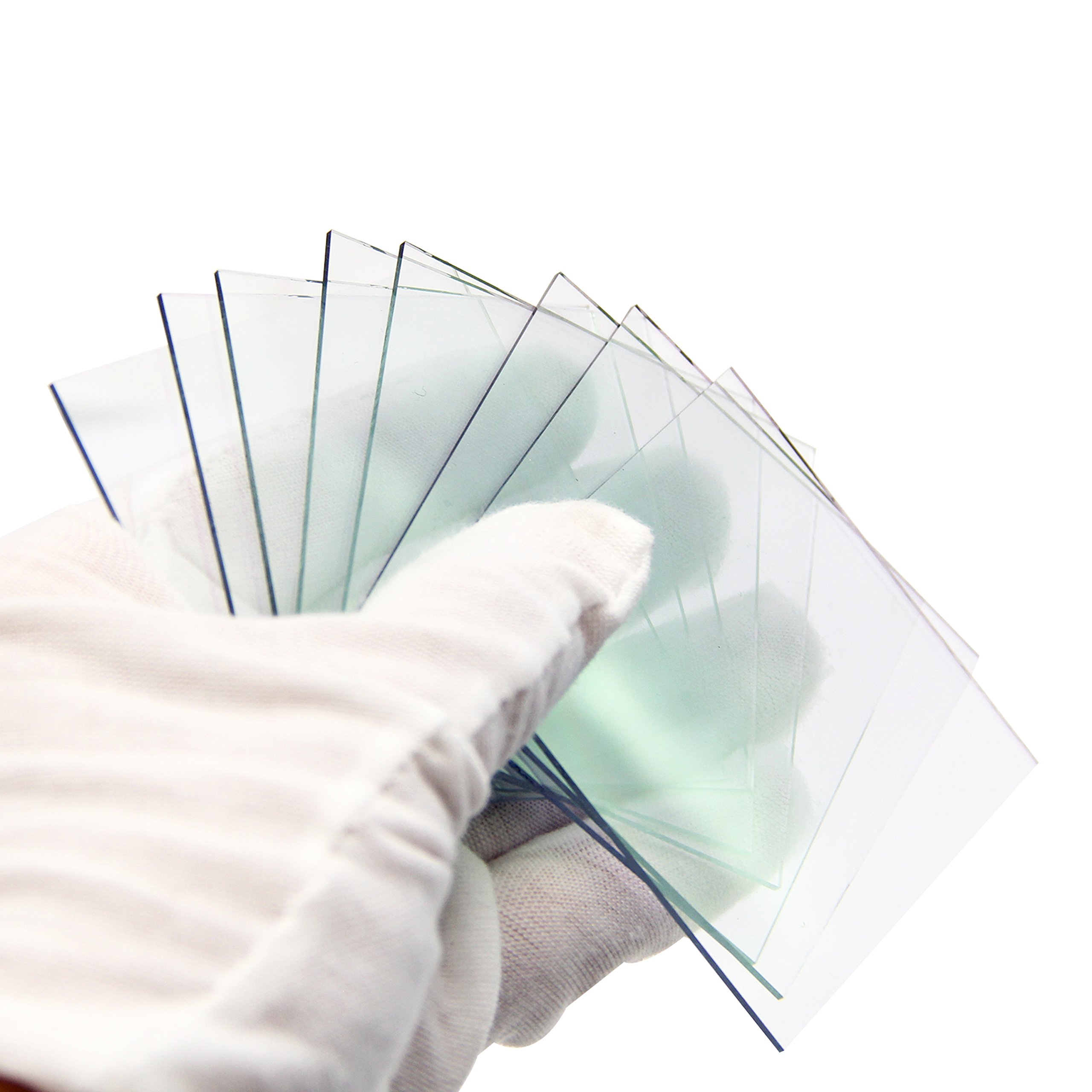 Huanyu 10 ohms ITO Indium Tin Oxide Conductive Coated Glass Low Resistance for Lab Use (30x30x1.1mm, 60)
