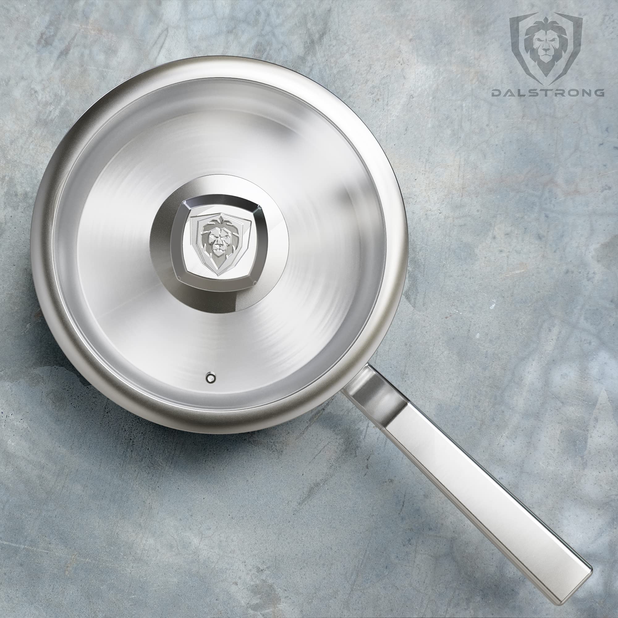 Dalstrong Sauce Pot - 3 Quart - The Oberon Series - 3-Ply Aluminum Core Cookware - Cooking Pot - Stock Pot - Premium Silver Pots and Pans - Dutch Oven Pot with Lid & Pot Protector