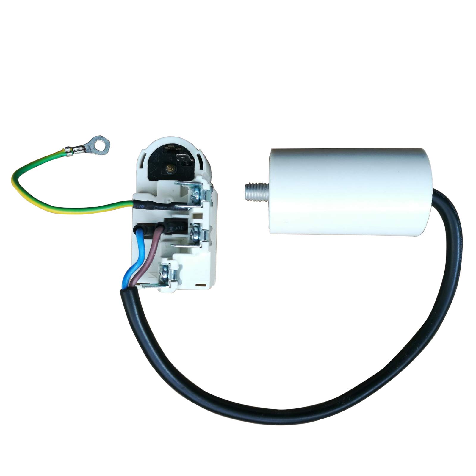 HUAYUWA TY-QZ-108 Refrigerator Starter Relay with 4.5UF Capacitor and Protector Compatible with Haier,Xinfei,Royalstar Refrigerator Compressor