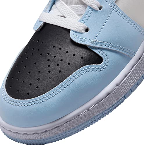 Nike Kids Air Jordan 1 Retro High OG GS Basketball Shoe, Ice Blue/Black Sail-white, 7 Big Kid
