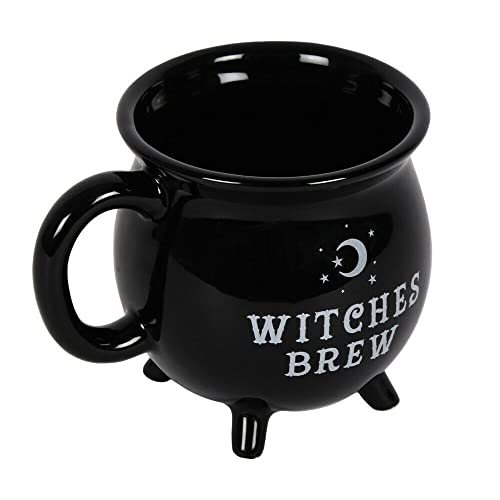 F.E.S.S. Witches Brew Black Ceramic Cauldron Mug 16oz