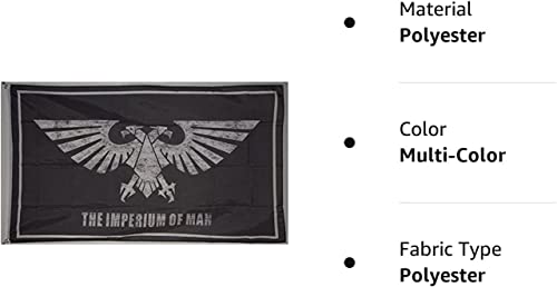 Imperium of Man Warhammer Galactic Empire Eagle Flag Banner 3x5 feet