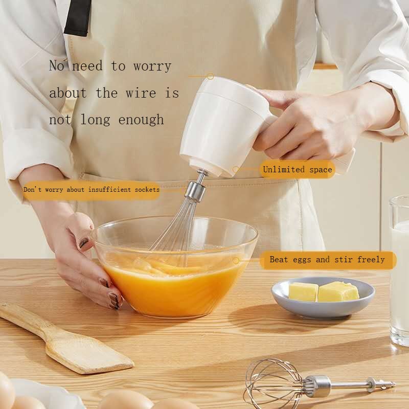 cordless hand mixer,hand mixer, egg beater(Last three pieces)Suitable for kitchen baking and cooking,rotary automatic egg beater, let you mix easily without feeling tired (pink)