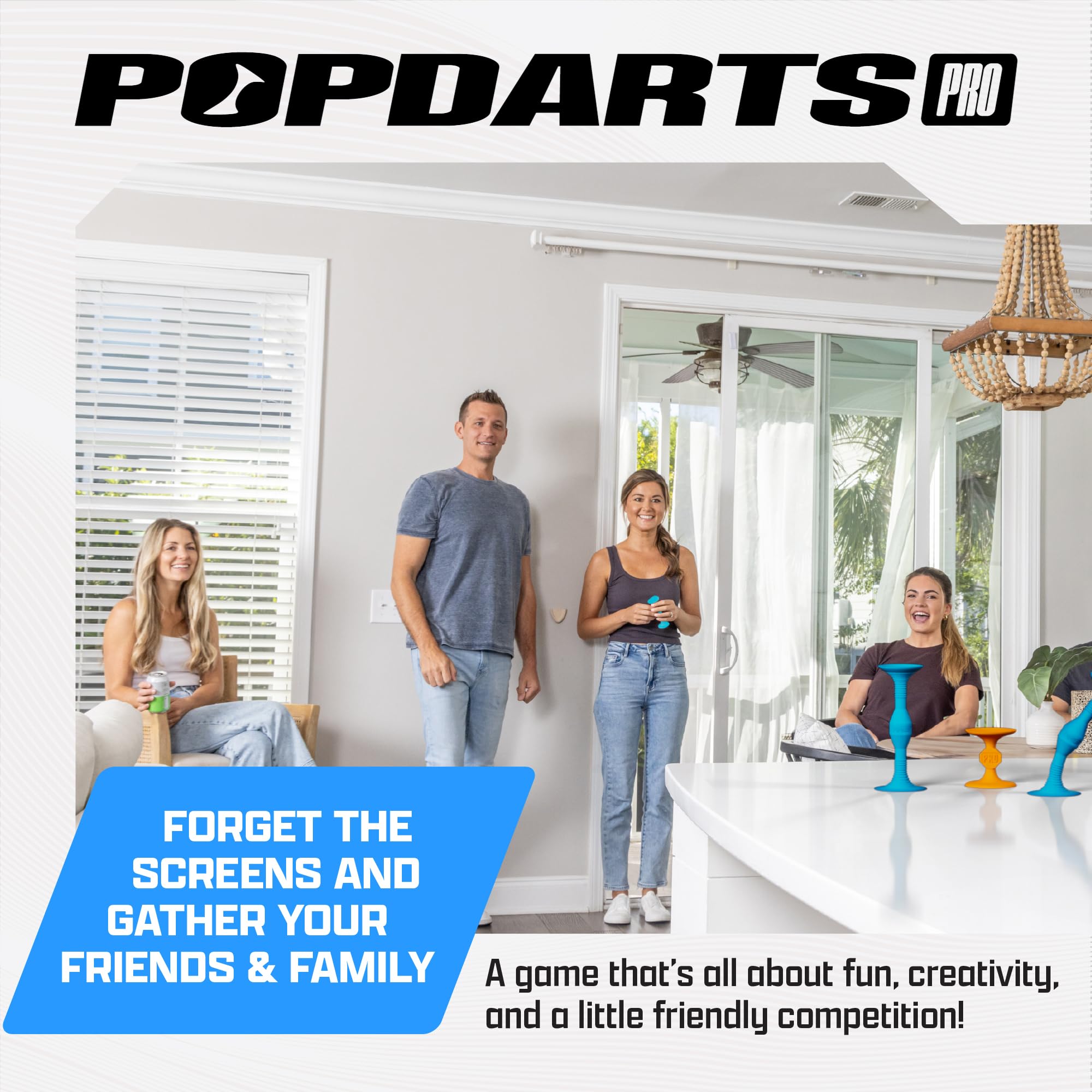 Popdarts Pro Pack (Blue and Green) - Indoor, Outdoor Suction Cup Throwing Game - Competition with a POP