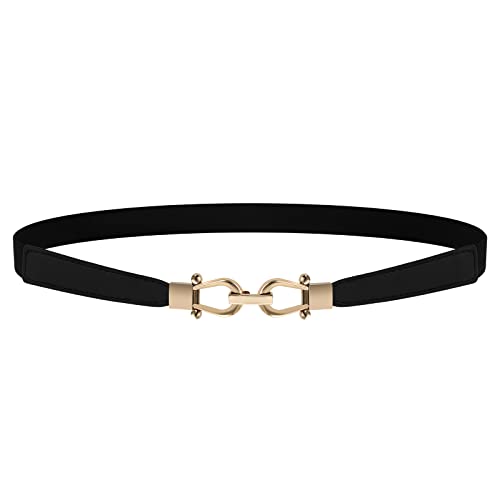 Giantree Women Skinny Belt for Dresses, Corset Belt Thin Waist Belt Fashion Versatile Ladies Elastic Slim Small Waist Belt