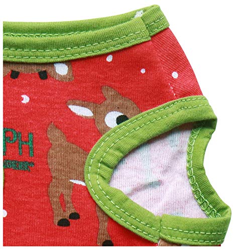 Dog pet Clothing Small Dog Vest Christmas Cotton Pet Clothes Fleece Vest Cold Weather Pullover Jacket Winter Sweater