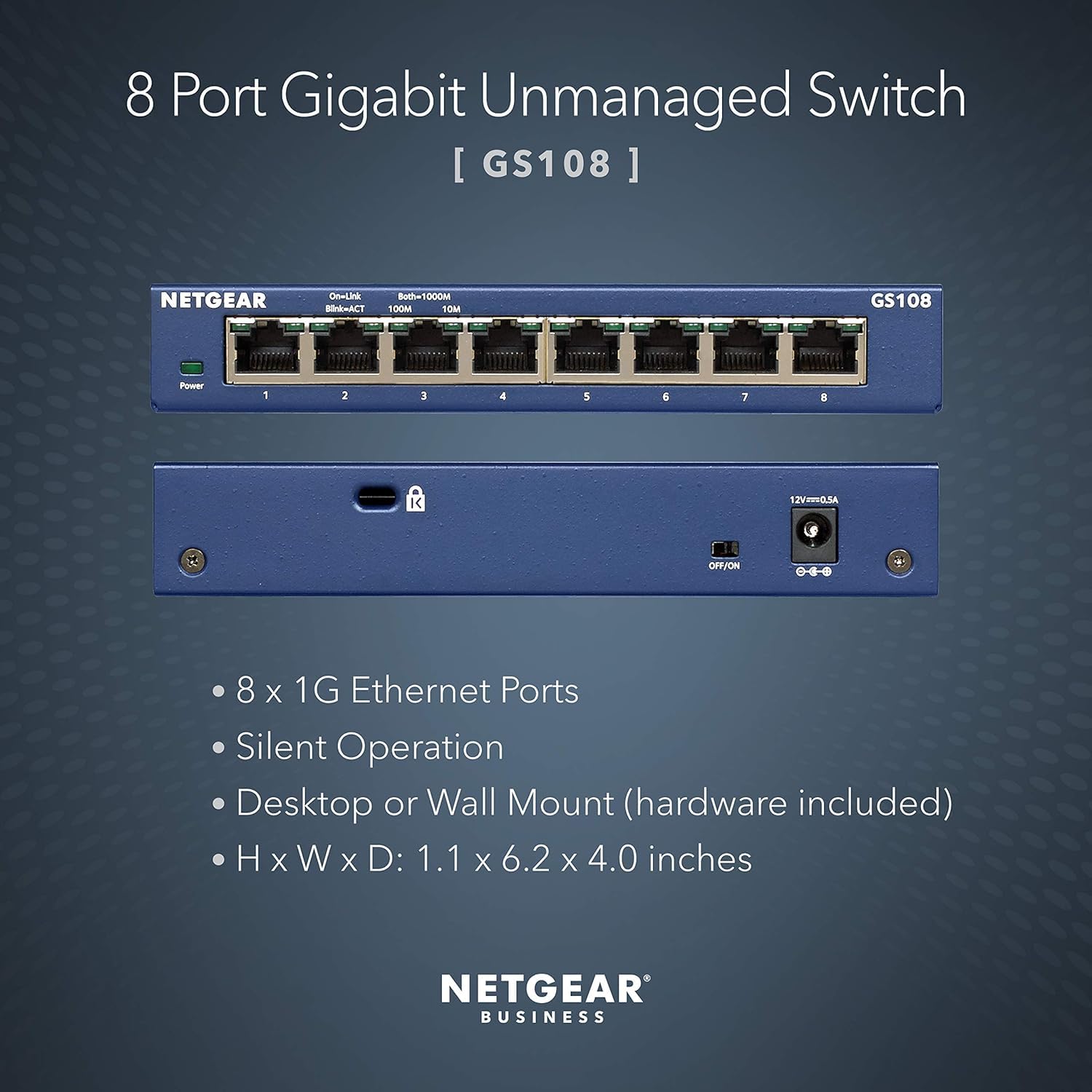 NETGEAR ProSafe GS108 Ethernet Switch