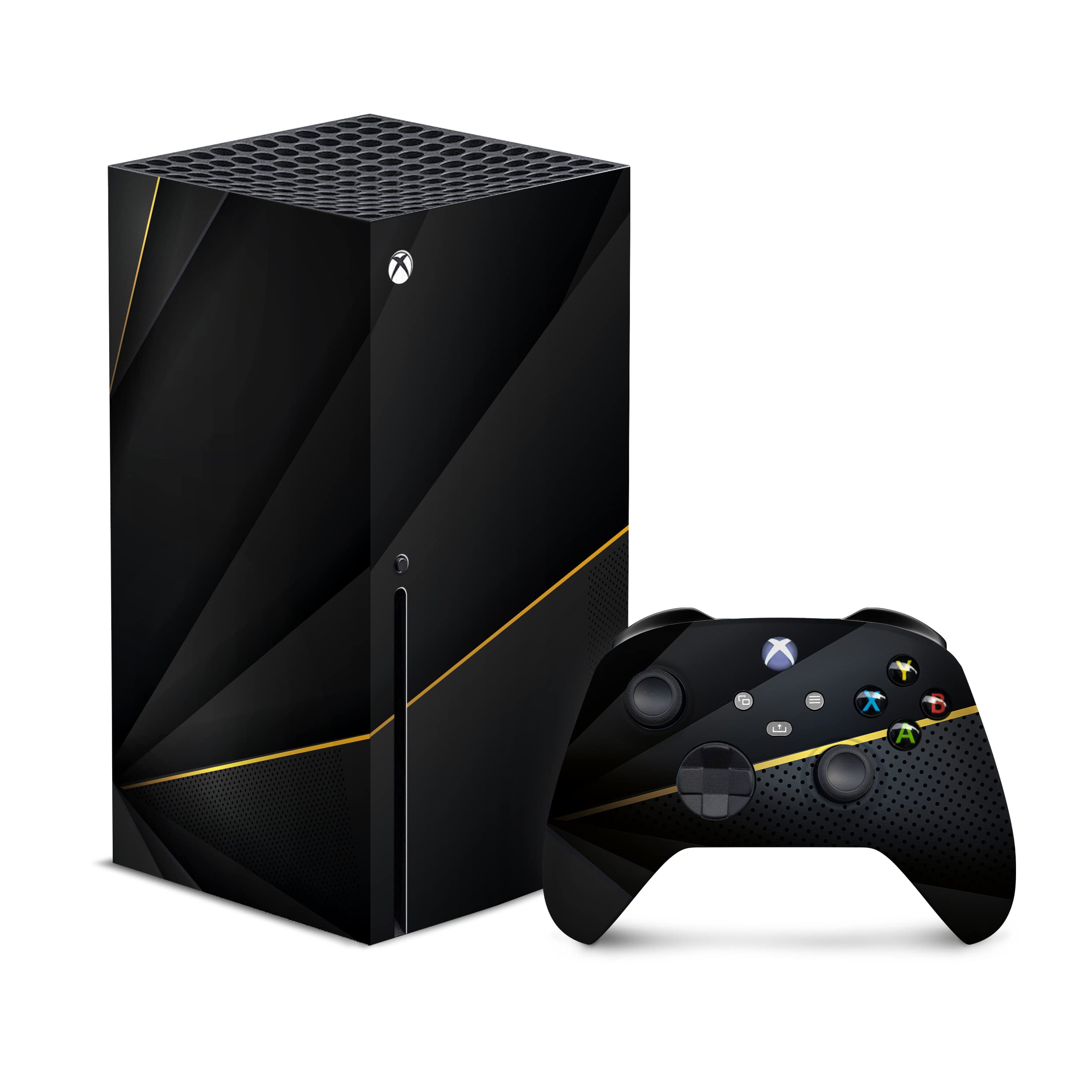 TACKY DESIGN Infinite Space Skin Compatible for Xbox Series x Skin Futuristic Console & Two Controller Skin, Xbox x Sticker Premium Vinyl 3M Decal Full wrap, Xbox Cover