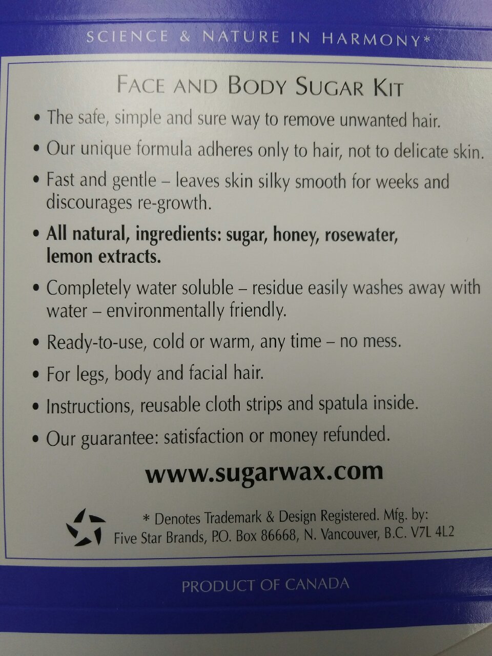 Waxaway Sugar Formula Wax Kit