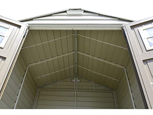 Duramax StoreMax 7 Ft. x 7 Ft. Vinyl Garden Storage Shed | Made of Fire Retardant PVC Resin