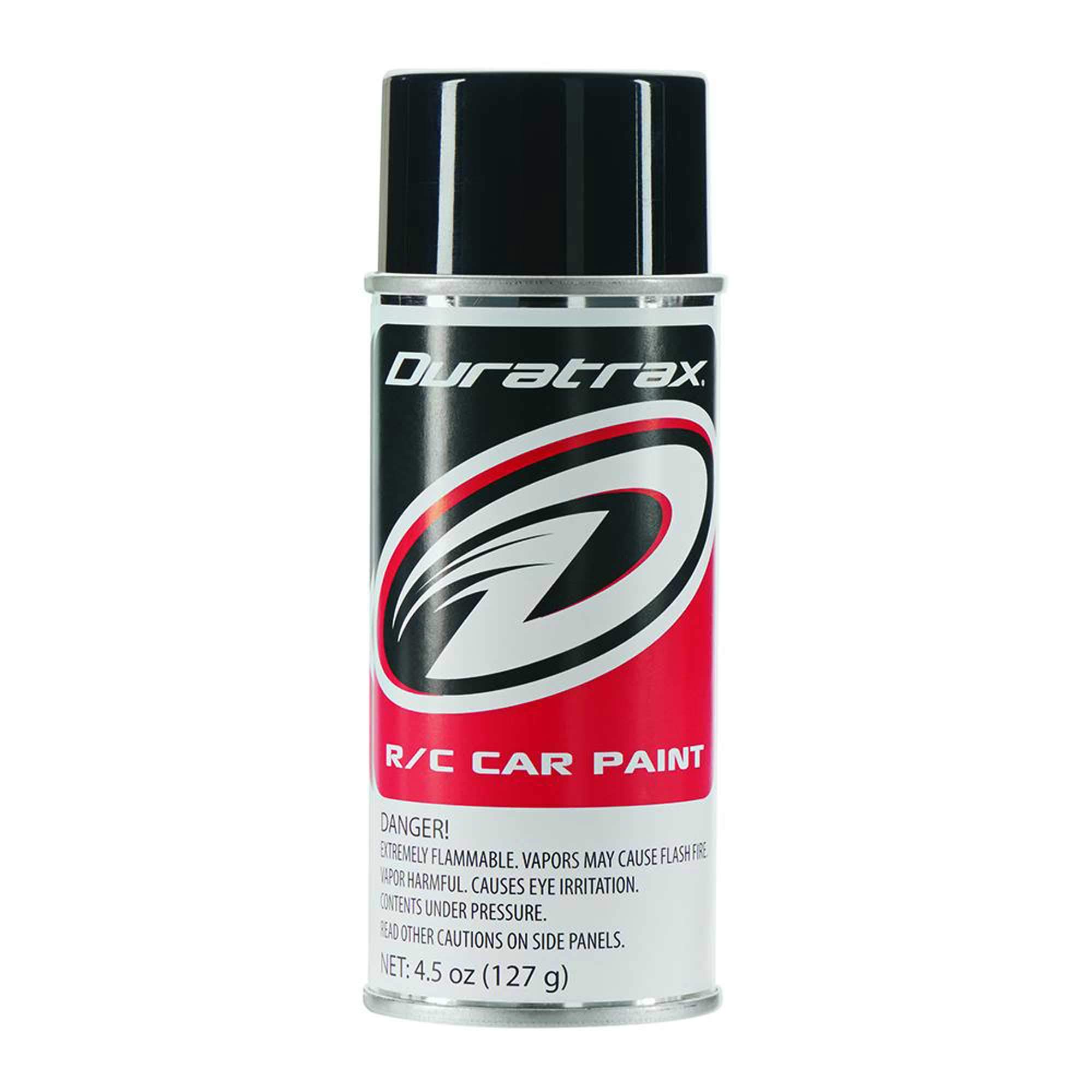Duratrax Polycarbonate Radio Control Vehicle Body Spray Paint, 4.5 Ounces, Basic Black
