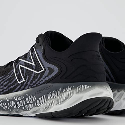 New Balance Men's Fresh Foam 1080 V11 Running Shoe, Black/Thunder, 11.5