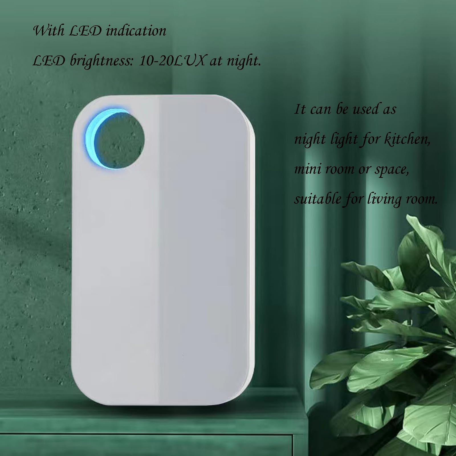 Cat Litter Deodorizer Dog Smell Poof Odor Eliminator Portable Air Purifier for Pets Home Garage Room Kitchen, Small, White