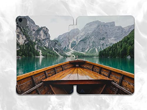 Mountain Nature Landscape Lake case Compatible with iPad Mini Air Pro 7.9 8.3 9.7 10.2 10.9 11 12.9 inch Pattern Cover New 2022 2021 Trifold Stand 3 4 5 6 7 8 9 Generation 248 (11" Pro 1/2/3 gen)